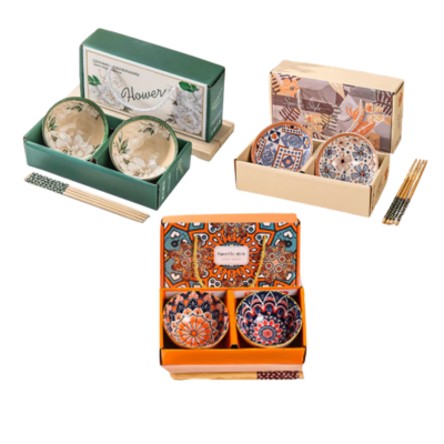 33297 Dinnerware Gift Set with Box - 2 Bowls - BSGIFTS