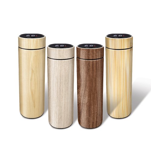 BS07009 Wood Texture _Stainless Steel Thermos Flask 500ml with LED-Full ...