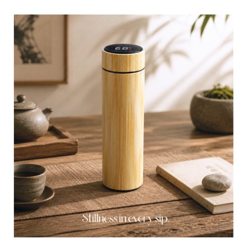 BS07009 Wood Texture _Stainless Steel Thermos Flask 500ml with LED-Full ...